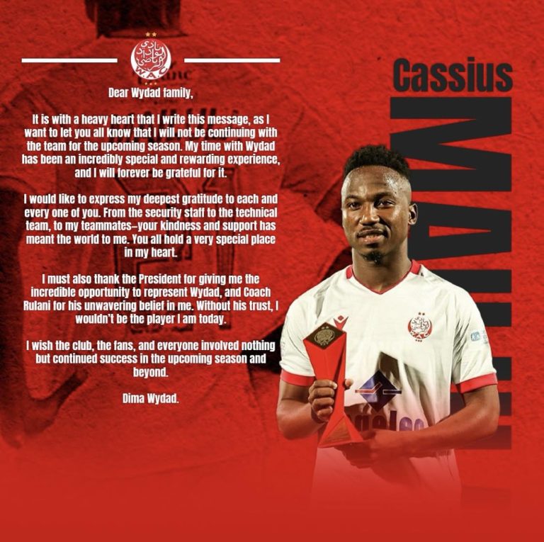 Cassius Mailula Returns to Toronto FC After Wydad Casablanca Stint ...